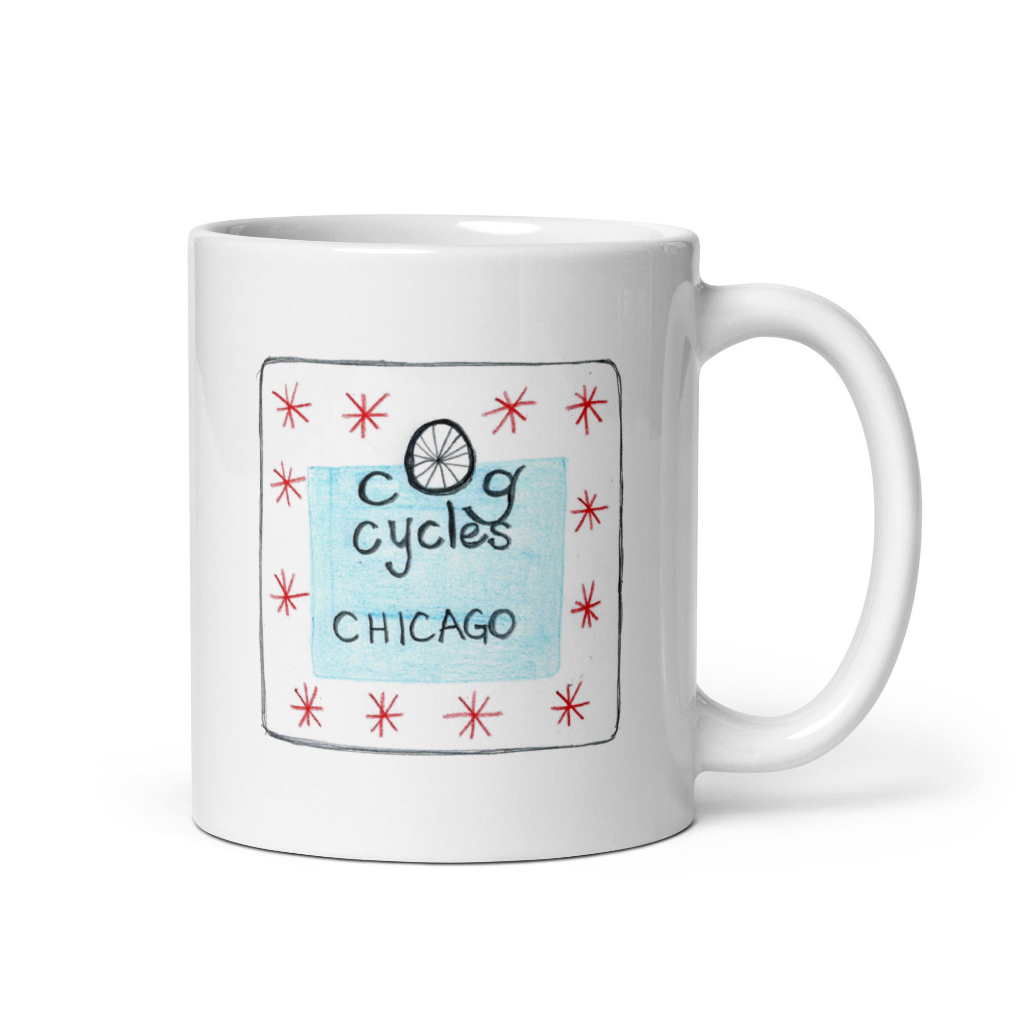 Original Cog Cycles Logo mug | Cog Cycles and Yarns